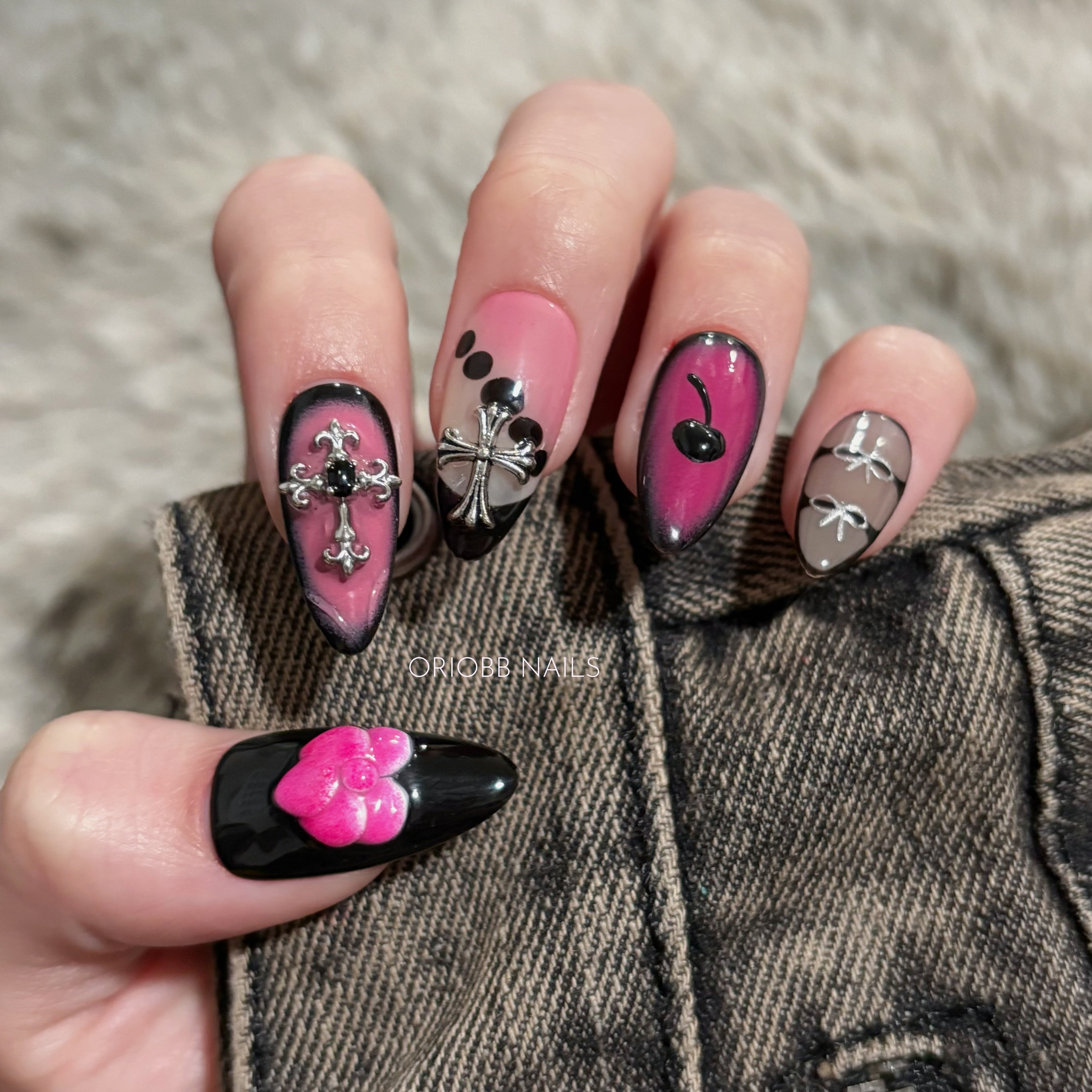 GOTHIC CHERRY BLOSSOM – ORIOBB NAILS
